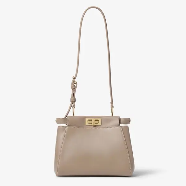 Fendi My Peekaboo Xs Dove Gray Leather Bag